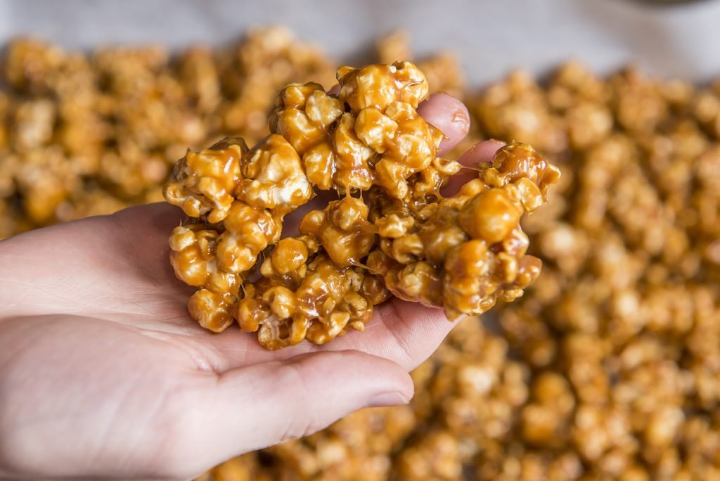Mom’s Famous Soft Caramel Corn | A Cup Of Cream